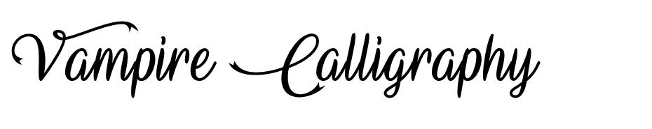 Vampire Calligraphy font - Vampire Calligraphy font download